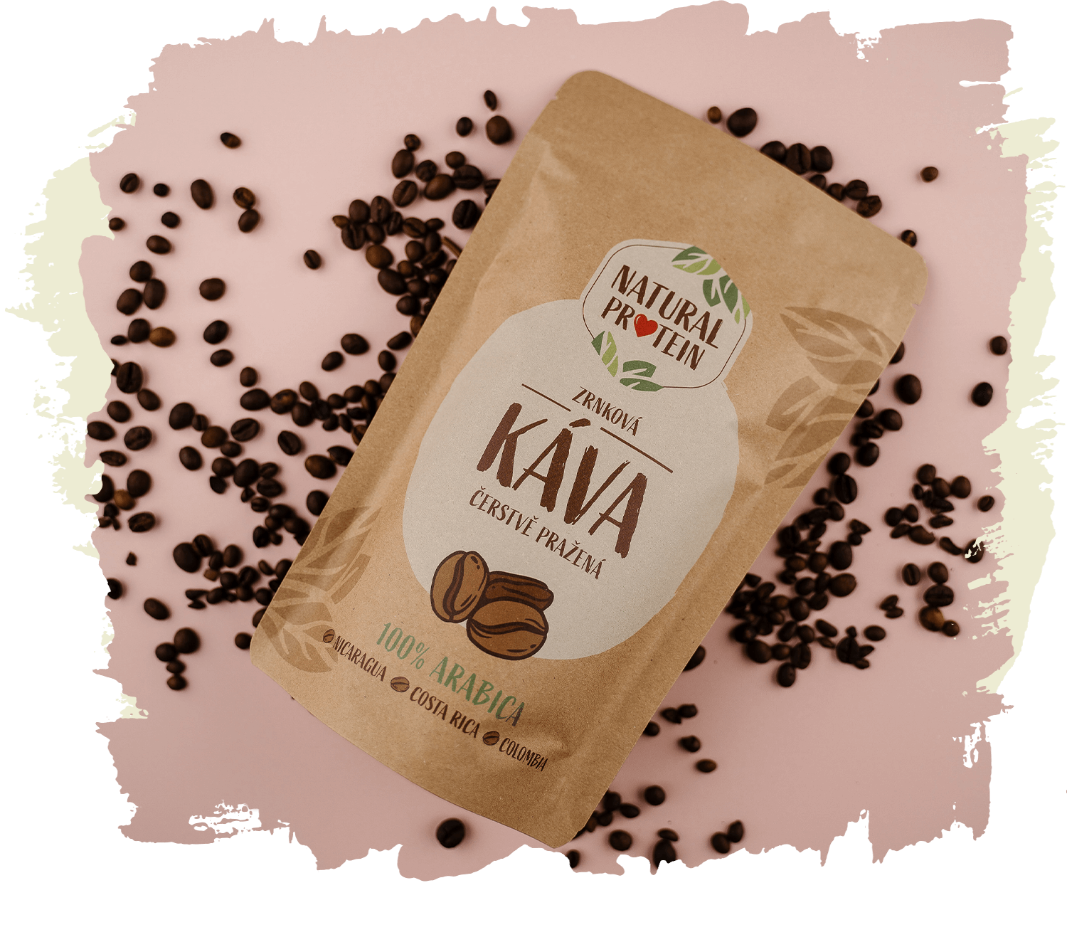 Zrnková káva 100% Arabica | NaturalProtein.cz